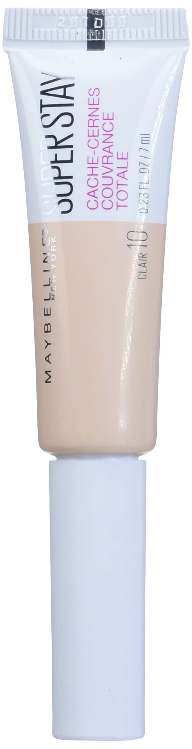Maybelline New York Super Stay Super Stay Full Coverage, Brightening, Long Lasting, Under-eye Concealer Liquid Makeup For Up To 24H Wear, With Paddle Applicator, Fair, 0.23 fl. oz.