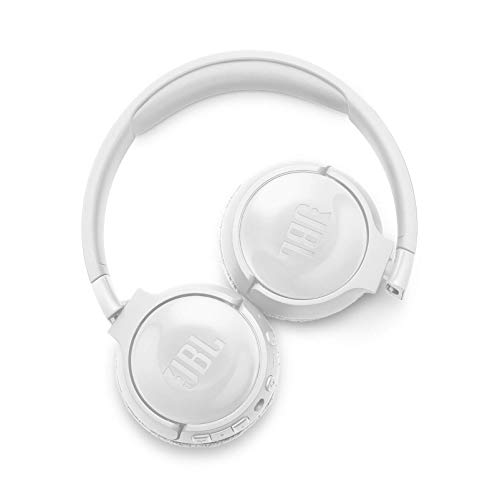 JBL TUNE 600BTNC - Noise Cancelling On-Ear Wireless Bluetooth Headphone - White (Renewed)