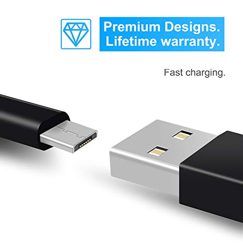 FASTSNAIL 26FT Extension Flat Charging Cable and Data Sync Cord Compatible with PS4/Xbox One Controllers, Kindle Fire, USB to Micro USB Power Cable Compatible with WyzeCam, WyzeCam V3, YI Cam etc.