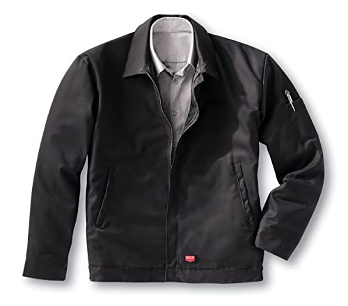 Red Kap Men's Performance Crew Jacket, Black, Medium