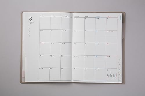 Takahashi Shoten Takahashi Notebook, 2024 B6, Monthly Torinco 2, Greige No. 515 (Begins December 2023)