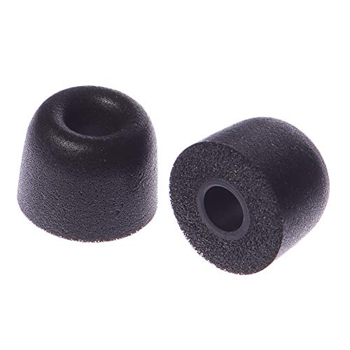 ZNARI Earphone Earbud Foam Tips - T500 - MEDIUM SIZE (10 Black, 1 Red, 1 Blue - 6 Pairs)