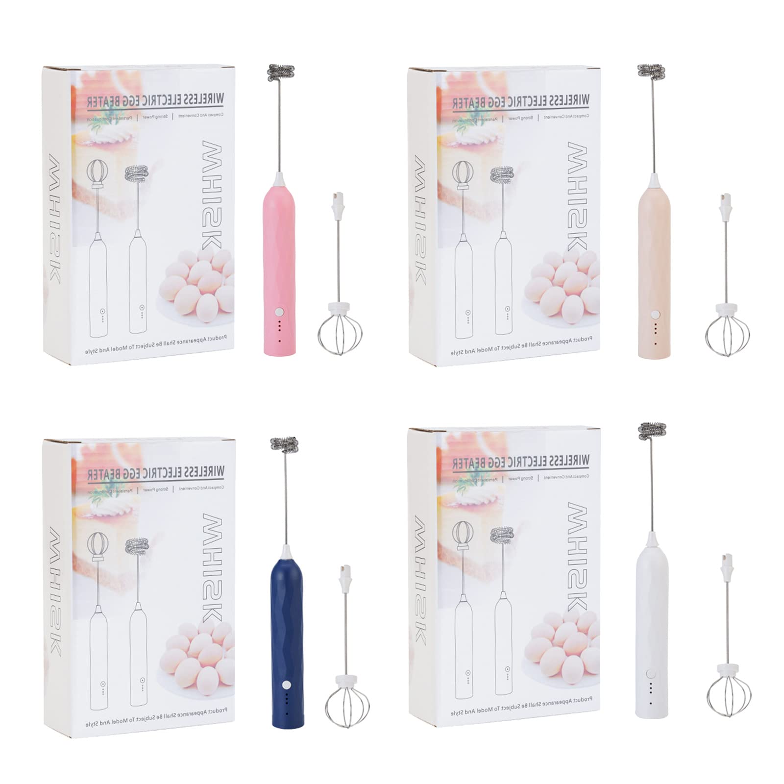 Home Electric Mixer Milk Beater Double-Head Coffee Frother Foamer Machine Stainless Steel For Kitchen Food Processor Small Electric Whisk Mixer Mini Hand-held For Coffee Shakes Stirring Stainless Tool