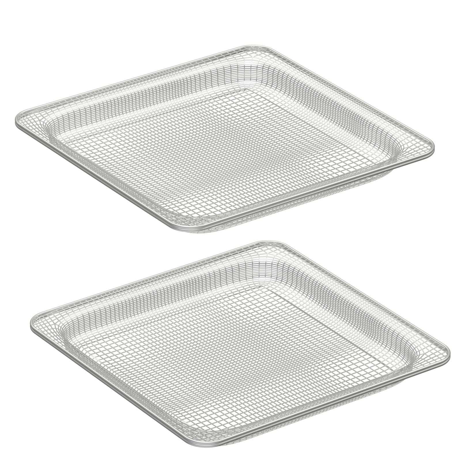 SP101 Air Fry Basket Replacement for Ninja Foodi SP101 Air Fryer Oven, Stainless Steel Air Fryer Basket Accessories for Ninja Foodi SP100, SP101B1, SP101C, 2 Pack