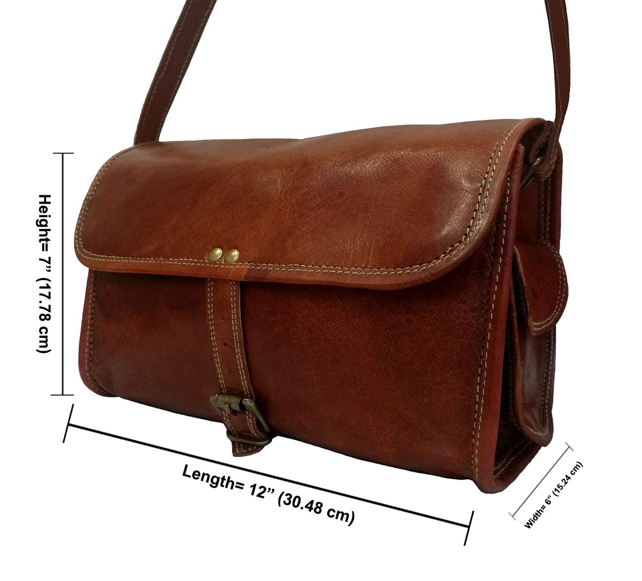 Madosh, Men's Genuine Leather Duffle Camera Bag Shoulder Crossbody Gym Sports Handmade Bag