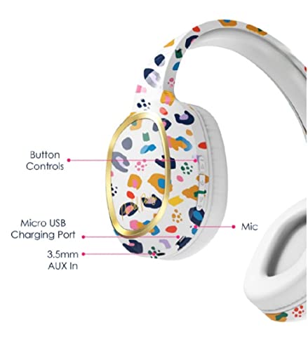 Packed Party Wireless Bluetooth Headphones (Leopard Print)