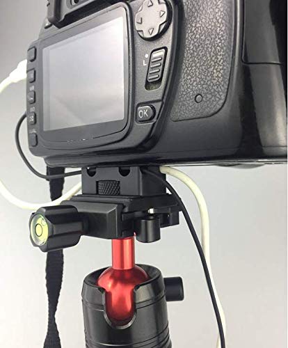 Acouto Camera Cable Lock Clamp Aluminum Alloy Tether DSLR Camera Digital USB Cable Lock Clip Clamp HDMI Protector DSLR Tether Cable Clamp