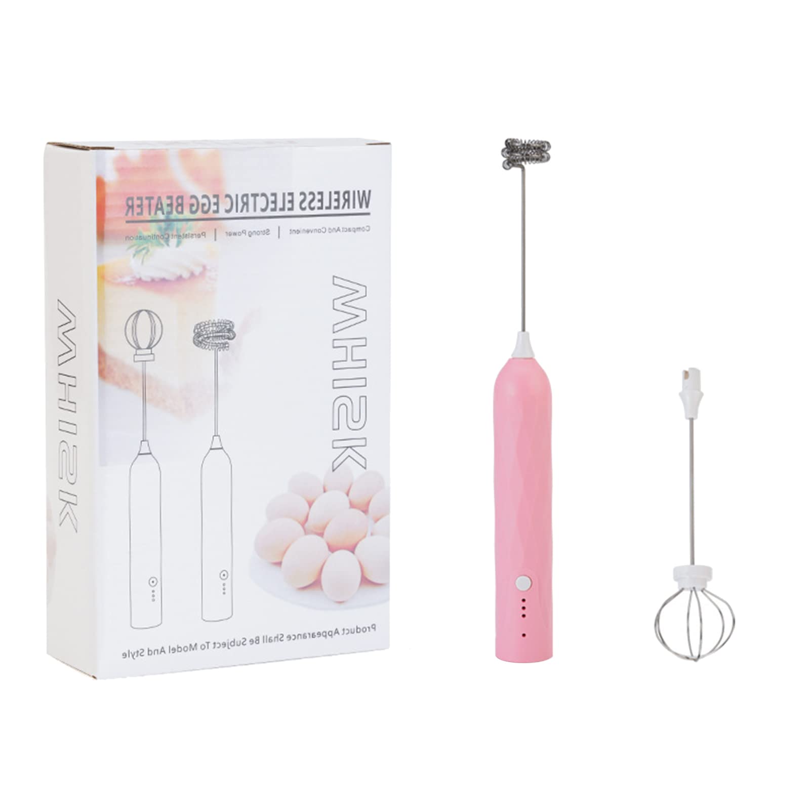 Home Electric Mixer Milk Beater Double-Head Coffee Frother Foamer Machine Stainless Steel For Kitchen Food Processor Small Electric Whisk Mixer Mini Hand-held For Coffee Shakes Stirring Stainless Tool