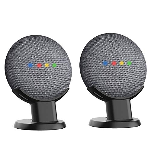 SPORTLINK Pedestal for Nest Mini (2nd Gen) and Google Home Mini (1st Generation) Improves Sound Visibility and Appearance - A Must Have Mount Holder Stand for Nest Mini (2nd Gen)/ Home Mini (2 Pack)