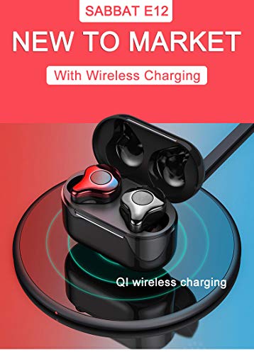 Sabbat E12 3D Clear Sound True Wireless Earbuds Blutooth 5.2 TWS Stereo Earphones A week's Endurance with Built-in Mic and Charging Case for iPhone, Samsung, iPad, Android(Gunmetal)