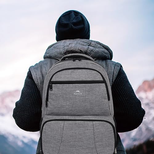 MATEIN Lunch Backpack, 17 inch Insulated Cooler Backpack with USB Charging Port for Women Men, Water Resistant College Lunch Box Backpack with Laptop Compartment for Work Picnic Travel Beach, Gifts