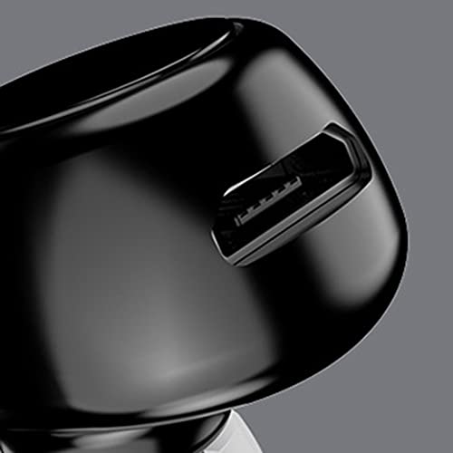 Heave Single Wireless Earbuds Bluetooth 5.0 Headphones Stereo Sound Headset Built-in Hands-Free Call Mic Waterproof in-Ear Earbuds Touch Control for Running/Sport Black