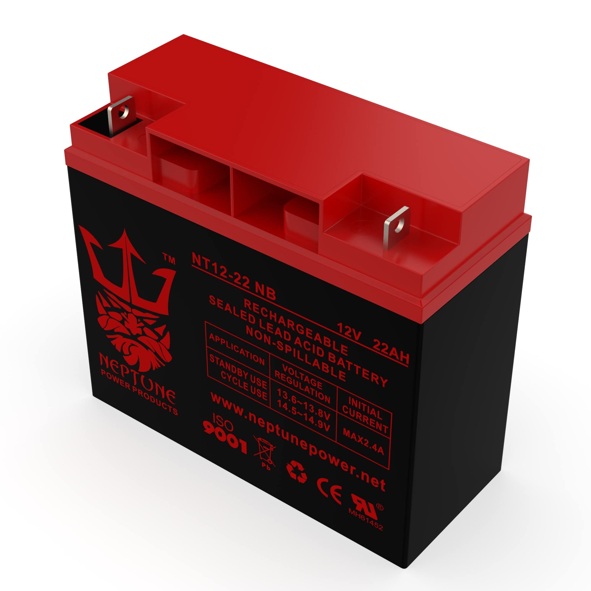 Neptune Brand 12V 22Ah SLA Replacement Jumper Starter Battery for Solar Booster PAC ES2500 (SP12-22)