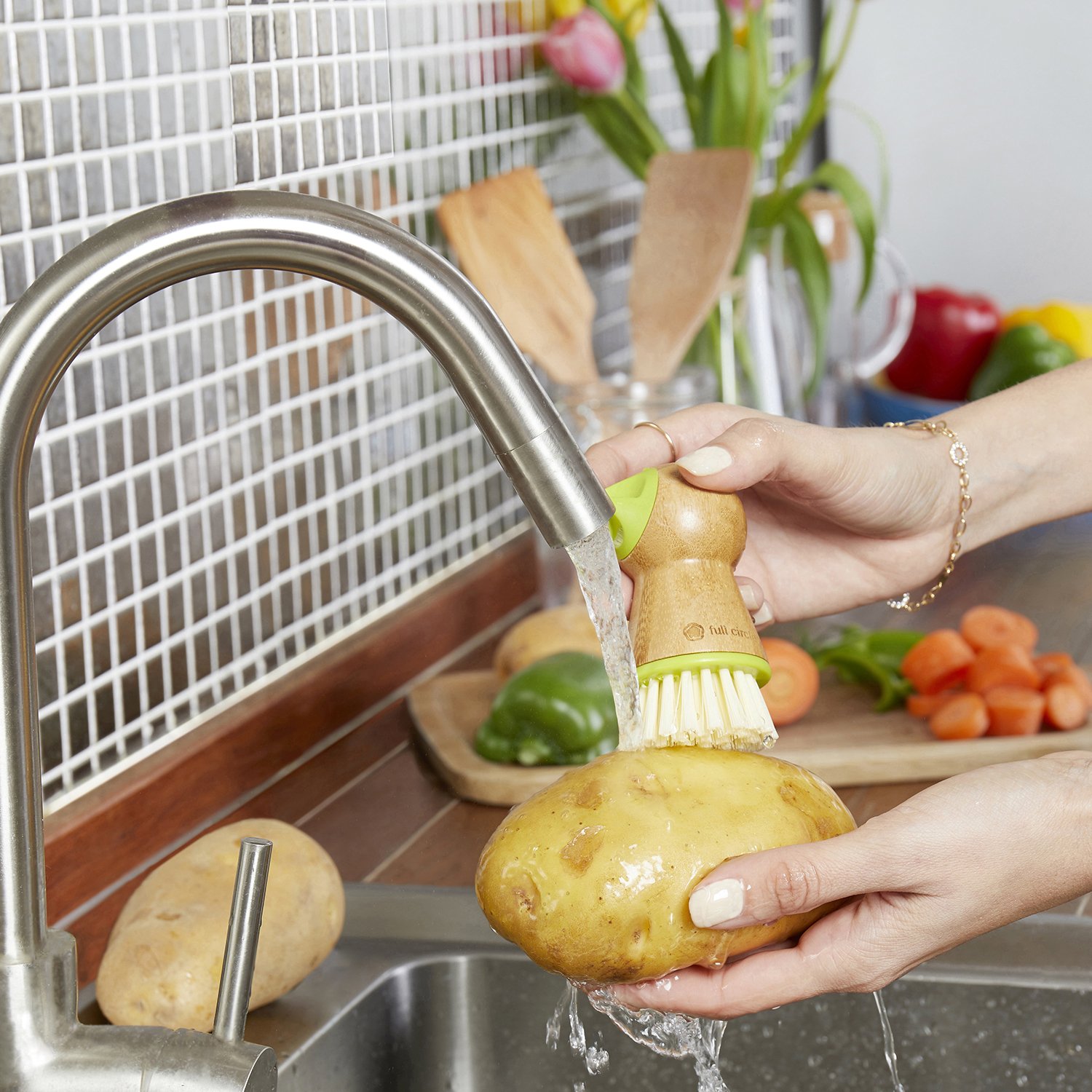 Tater Mate Potato Brush with Eye Remover