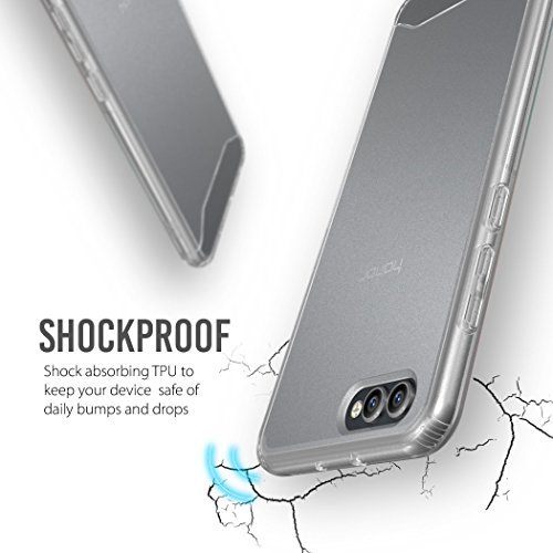 Honor View 10 / Honor V10 Case, TUDIA Full-Matte Lightweight [Arch S] TPU Bumper Shock Absorption Cover for Huawei Honor View 10 / Honor V10 (Frosted Clear)