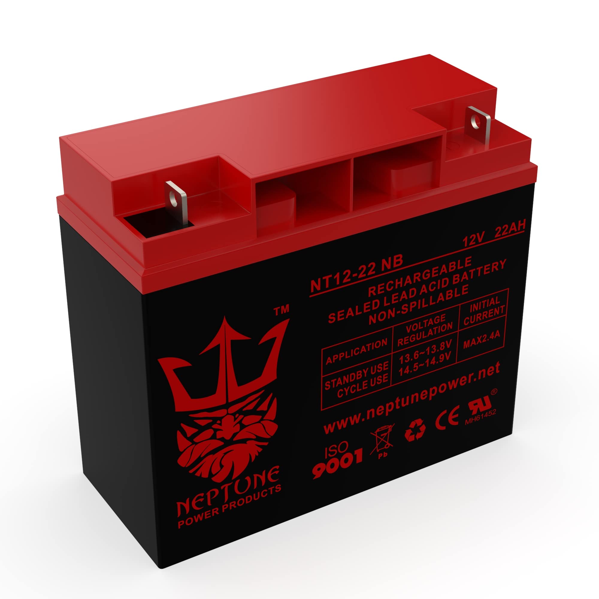 Neptune Brand 12V 22Ah SLA Replacement Jumper Starter Battery for Solar Booster PAC ES2500 (SP12-22)