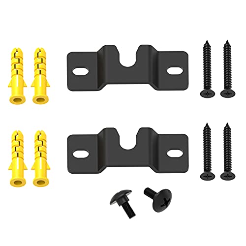 JINGer Sound Bar Wall Mount Brackets for VIZIO Sound BarSoundbar Mounting Bracket for VIZIO SoundBar SB3851C0SB3630E6SB3621nF8MSB4551D5 Speaker with Wall Mount Screws Black