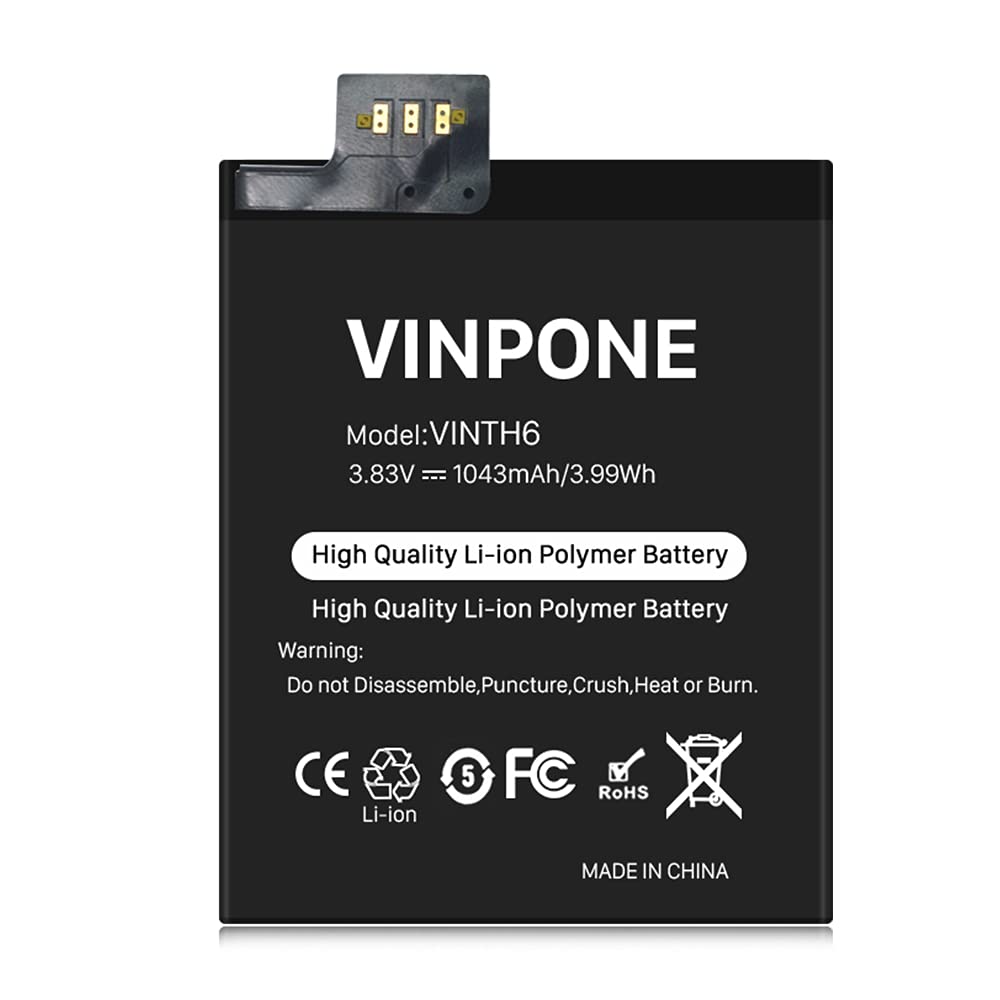 SHENMZ 1043mAh Replacement Battery A1641 A1574 for Apple iPod Touch 6th Gen 16GB 32GB 64GB A1574 iPod 7.1 020-00425 1043mah with Toolkit