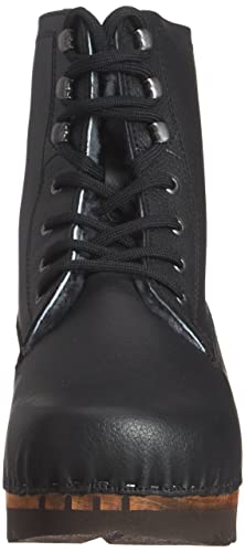 Woody Men's Classic Mid Calf Boot, Smooth Leather Embossed Nero, 9
