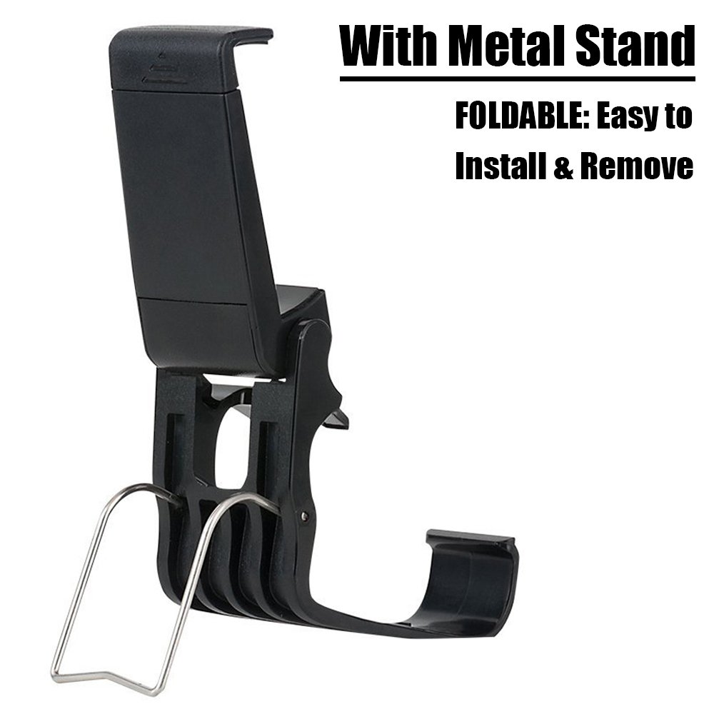 TPFOON Foldable Mobile Phone Holder Clip for Xbox One Controller, Cellphone Clamp Mount Compatible with Xbox One S, Xbox One X, Steelseries Nimbus, iPhone/Samsung/Sony/LG/Huawei
