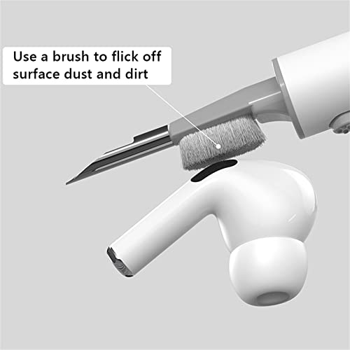 Bluetooth Earbuds Cleaning Pen in-Ear Headphones Cleaning Airpods Pro 1 2 3 Android Multifunction Tool for Kit Soft Dust Removal Brush Earwax Bluetooth Headset Box Camera and Phone