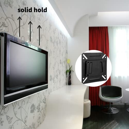 Wall Hung TV Bracket, 24in TV Wall Mount Bracket for Most 12-24 inch LCD, LED and Plasma TV, Mount with Large Loading Weight and SPCC High Strength Steel Plate(Aluminium Alloy)