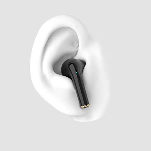 Homokasa Wireless Earbuds Bluetooth Headphones 5.3 True Wireless Stereo Earphones in-Ear Compatible with Apple & Android Built-in Microphone IPX4 Headset Premium Deep Bass for Sport Black (M)