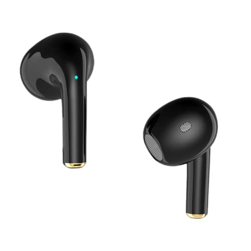 Homokasa Wireless Earbuds Bluetooth Headphones 5.3 True Wireless Stereo Earphones in-Ear Compatible with Apple & Android Built-in Microphone IPX4 Headset Premium Deep Bass for Sport Black (M)
