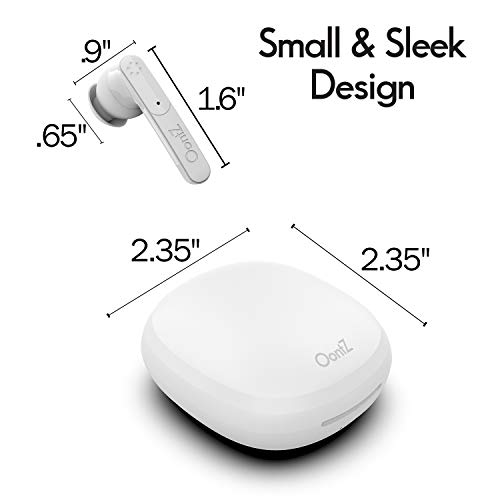OontZ True Wireless BudZ ULTRA β Active Noise Cancelling True Wireless Earbuds, 5.0 Bluetooth Earbuds, Superior Sound, Customizable Fit, Compact Charging Case, Headset with microphone (White)