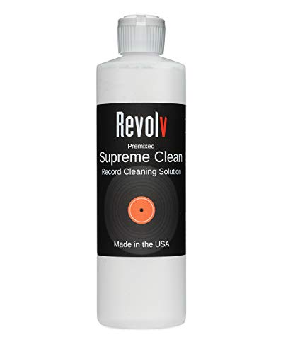 Revolv Supreme Clean Record Cleaning Fluid Solution Vinyl LP Cleaner for Record Cleaner (16 oz.)