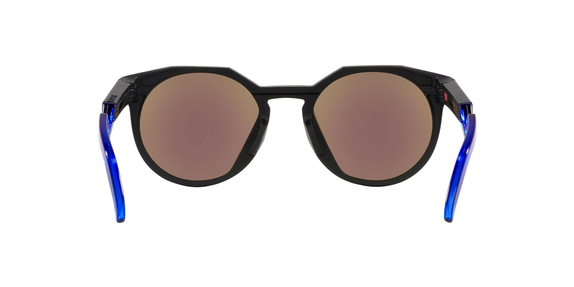 Oakley Men's OO9242 HSTN Round Sunglasses, Matte Black/Prizm Sapphire Polarized, 52 mm