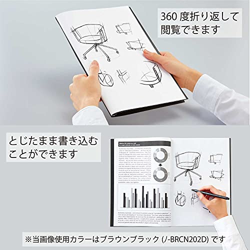 Kokuyo Bizrack Clipnote Punchless, Clip Folder, Holds up to 25 Sheets, A4-S, Off-White, Japan Import (NO-BRCN202W)