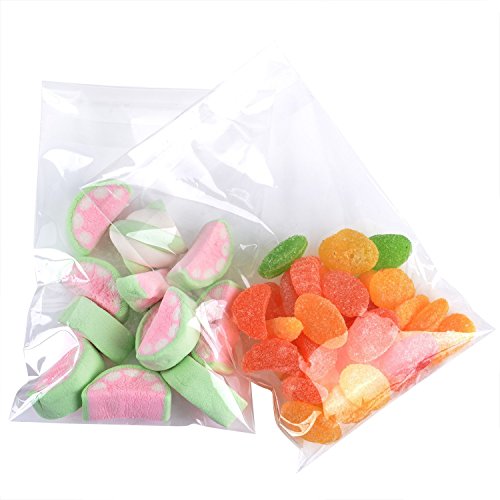 200 Pack 3" x 3" clear resealable cellophane bags - 1.4 MIL thick glossy self seal cello bag for gifts, food, soap, candles and bakery goods