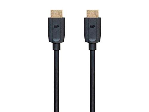 Monoprice Ultra 8K High Speed HDMI Cable - 3 Feet - Black (5-Pack) 48Gbps, 8K, Dynamic HDR, eARC, UHDTV, AMD FreeSync - DynamicView (139482)