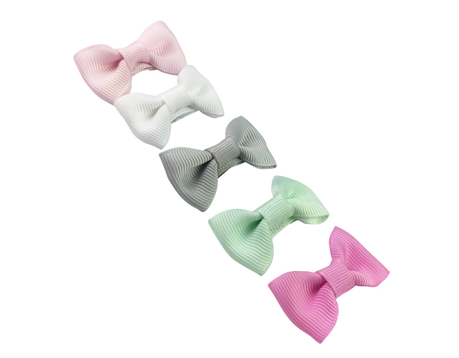 Baby Wisp 5 Charlotte Grosgrain Hair Bows Baby Girls Clips - Flowers in the Attic Gift Set