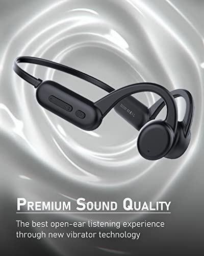 ESSONIO Bone Conduction Headphones Swimming Headphones Open Ear Bluetooth IPX8 Waterproof Underwater Headphones for Swimming Built-in 8G Memory