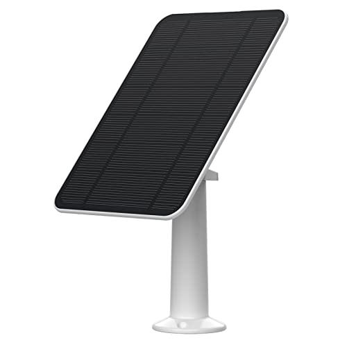 Uncle Squirre 4W Solar Panel Compatible with Reolink Argus 2/Pro/Eco/Go/Go PT/PT/3 pro only, Includes Secure Wall Mount, IP65 Weatherproof,13.1ft Power Cable (1), sddf42