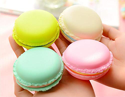 Amberetech Cute 3.5mm in Ear Earphones Earbuds Headset with Macaron Earphone Organizer Box Case for iPhone,for Samsung,for Mp3 iPod Pc Music (Pink)