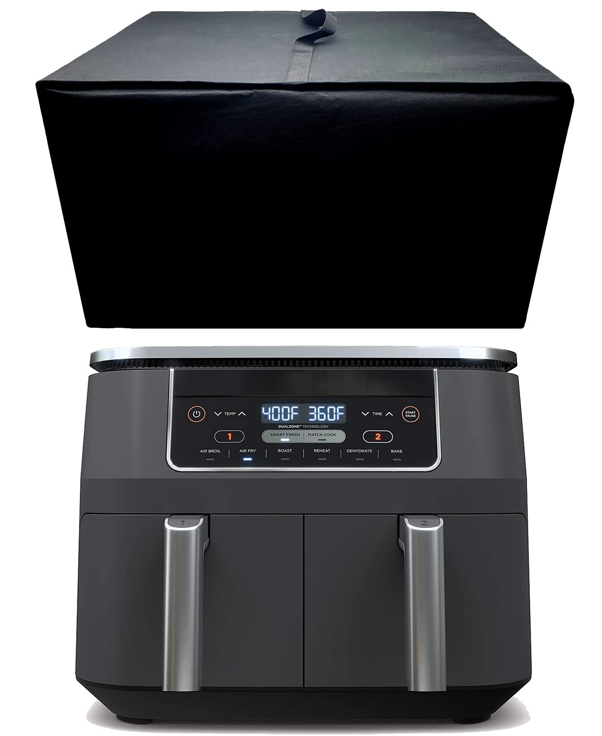 Wanty Heat-Resistant Waterproof Dust-Proof Nylon Fabric Dust Cover Case Protection for Ninja DZ201/Ninja FD401/Ninja AG301/Ninja FG551/Instant Vortex Plus 10 Quart Air Fryer
