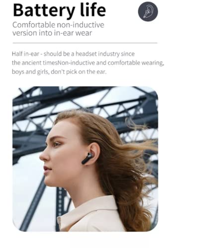 Wireless Earbuds, Bluetooth Ear Buds HiFi Stereo Sound Deep Bass Headphones with LED Charging Case for Asus Zenfone 8 Touch Control, Noise Cancelling Mic, IPX7 Waterproof Earphones