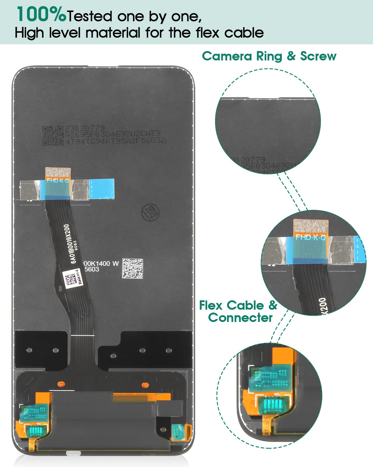 for Huawei Honor 9X Screen Replacement for Huawei Y9 Prime 2019 6.59" for Huawei Enjoy 10 Plus LCD Display Touch Screen for Huawei P Smart Z Digitizer Assembly Black