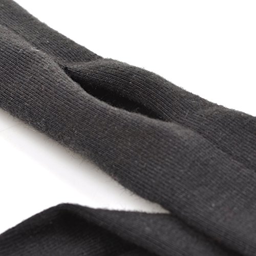 Cosmos Pack of 2 Black Soft Cotton Headset Cover/protector/sleeve for Lg Tone + Hbs-730 Stereo Wireless Bluetooth Headphone