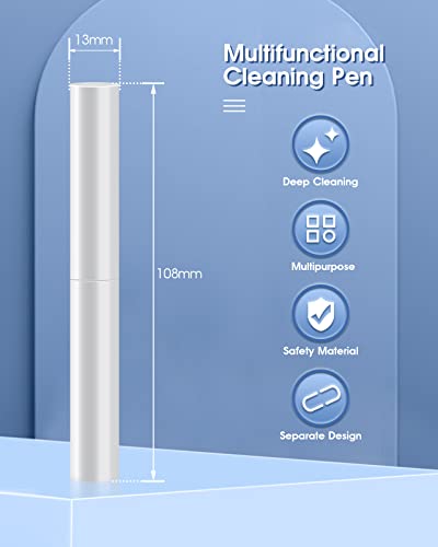 SRJTEK Bluetooth Earphones Cleaning Pen for AirPods Charging Case,Multi Function Cleaner Kit with Soft Brush for Huawei for Samsung Earbuds