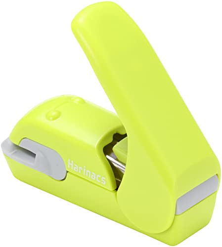 Kokuyo Stapleless Stapler, Green Harinacs Press, Holeless for 5 Sheets Binding (SLN MPH105G)