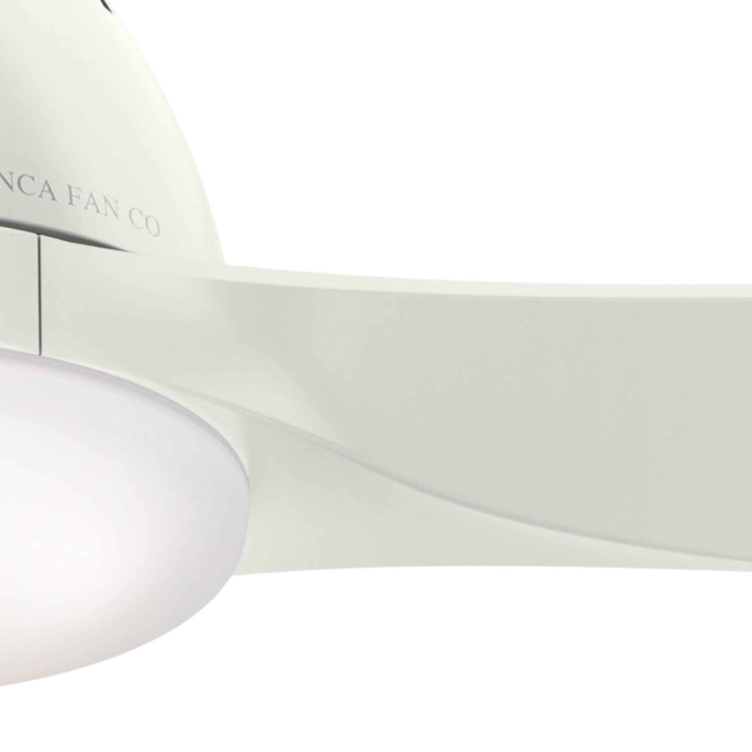 Casablanca Fan 59284 Wisp 52-Inch Ceiling Fan with LED Light and Handheld Remote, Whisper-Quiet Motor, 4-Speed Control, Fresh White Finish