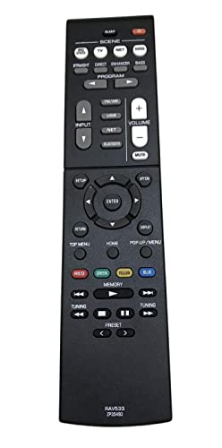 Replacement Remote Control for Yamaha RX-V379 RX-V381 RX-V383 RX-V385 HTR-3068 RX-V585 HTR-2067 RX-V479 RX-V479BL AV Receiver