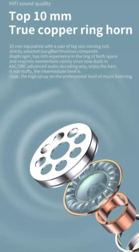 Wireless Earbuds, Bluetooth Ear Buds HiFi Stereo Sound Deep Bass Headphones with LED Charging Case for Nokia G100 Touch Control, Noise Cancelling Mic, IPX7 Waterproof Earphones