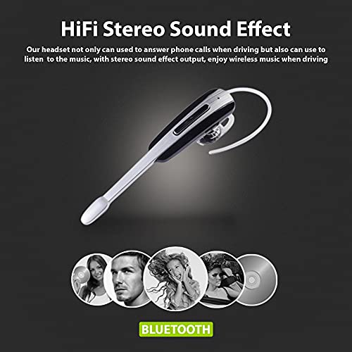 VOLT+ TEK STYZ Headset Compatible with Realme 10 Pro+ in Ear Wireless Bluetooth Noise Canceling Earpiece (Black/Silver)