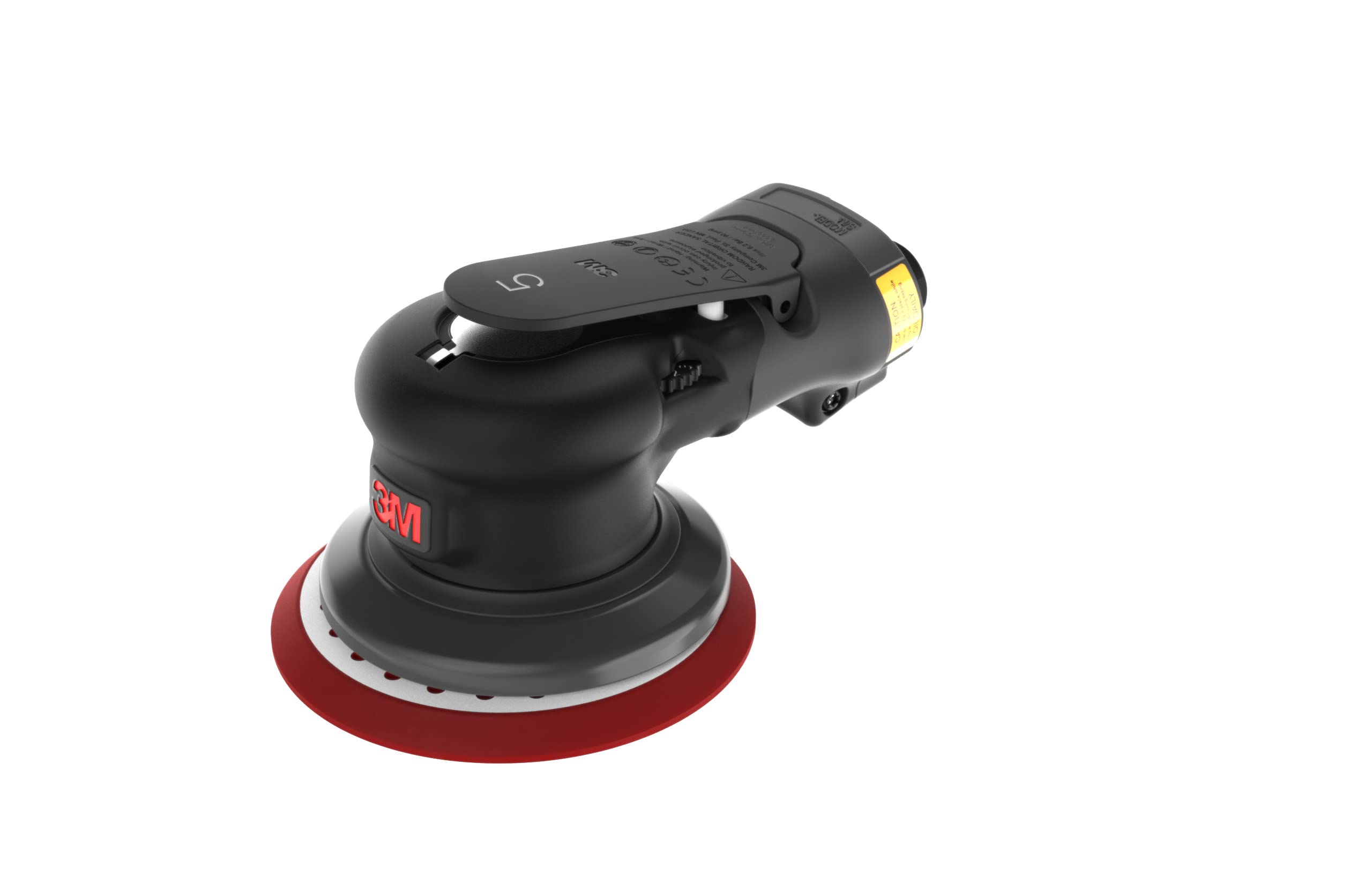 3M Pneumatic Random Orbital Sander - Xtract ROS, 88950, 6 in, Non-Vacuum, 3/16 in Orbit, Lightweight and Comfortable, 12000 RPM, 209W Motor, 3 Speed Settings with Thumb Control