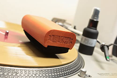 Big Fudge Vinyl Record Cleaning Kit - Complete 4-in-1 - Includes Ultra-Soft Velvet Record Brush, XL Cleaning Liquid, Stylus Brush and Storage Pouch! Will NOT Scratch Your Records! …
